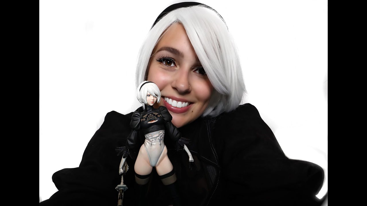 2B Unboxes Nier: Automata 2B Flare Deluxe Figure - YouTube