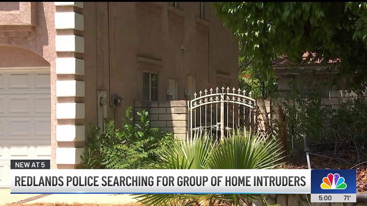 Redlands police searching for group of home intruders - YouTube