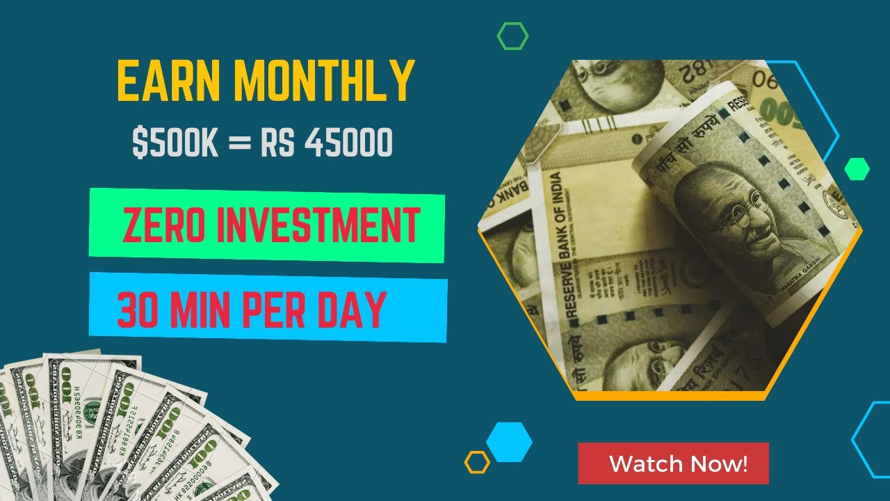Free || Earn Rs 50000 Every Month || Work From Home || No Skill ...