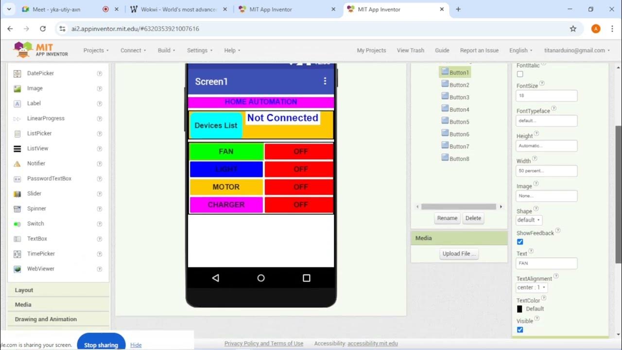MIT App Inventor Home Automation | ESP32 Bluetooth Control Tutorial - YouTube