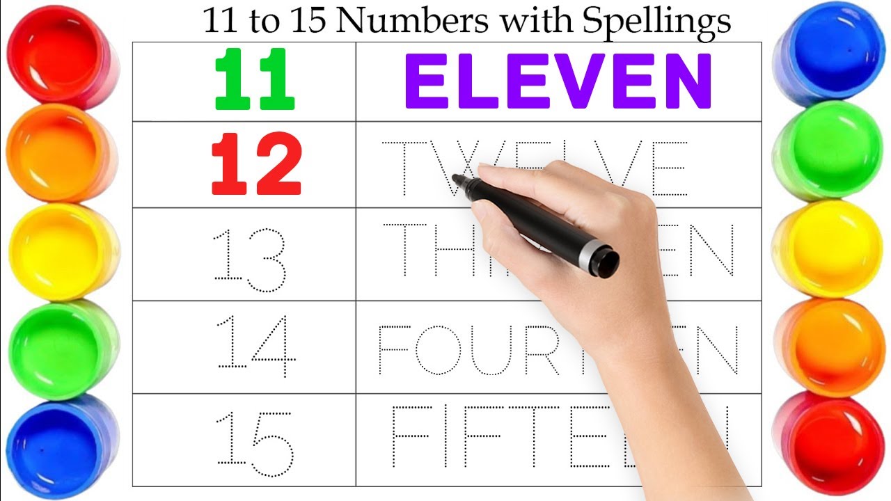11to 15 Numbers With Spelling 11to15 Number Names 11 To 15 Numbers 11to-15-numbers-with-spelling-11to15-number-names-11-to-15-numbers