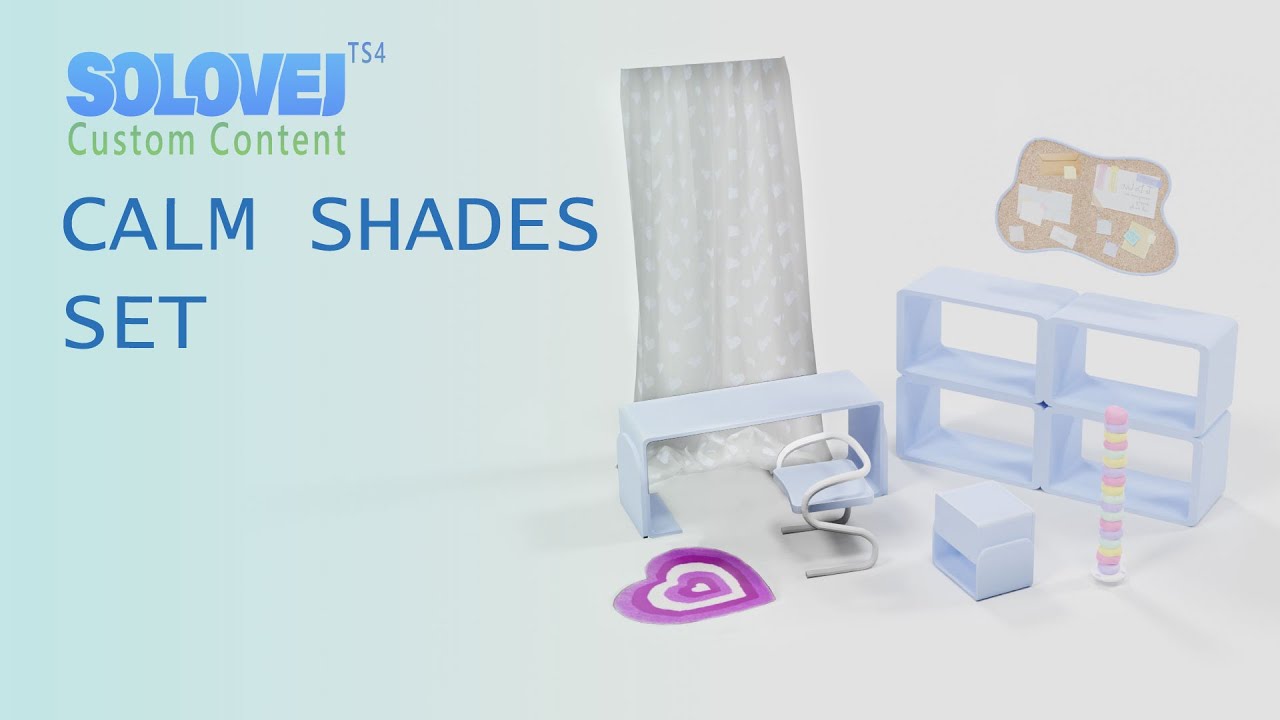 Calm Shades Set BY SOLOVEJ | CC for The Sims 4 - YouTube