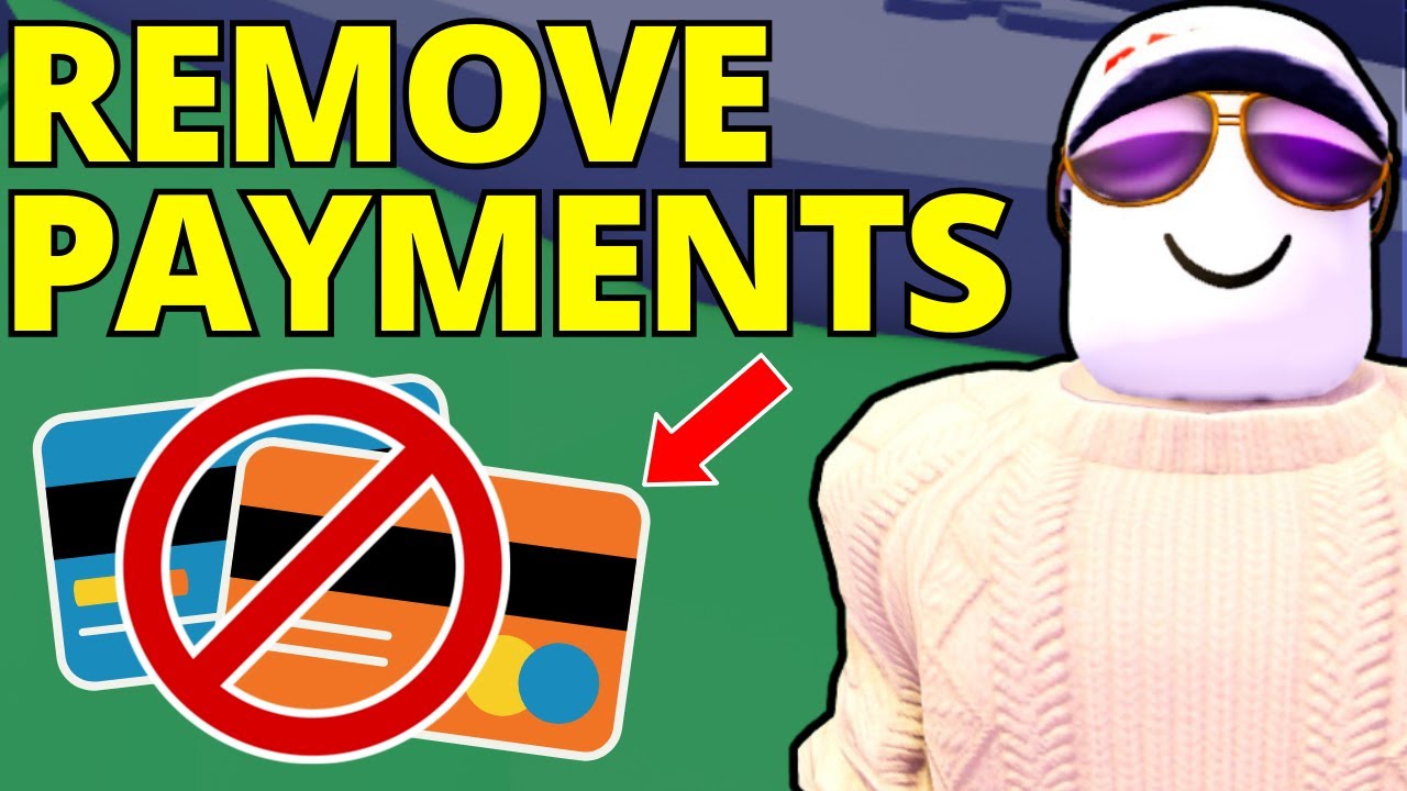 How To Remove Payment Methods on Roblox - YouTube