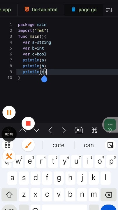Go Variable Declaration Without Initial Value#shorts #go #variables# ...
