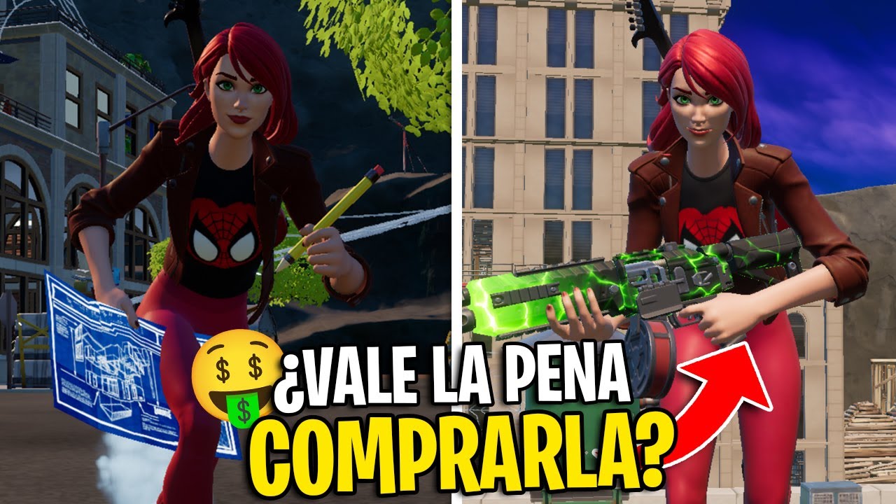 ¿VALE la PENA COMPRAR la SKIN de *MARY JANE* en FORTNITE? 💵 GAMEPLAY Y ...