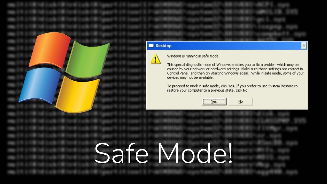 Running Windows XP in Safe Mode! - YouTube