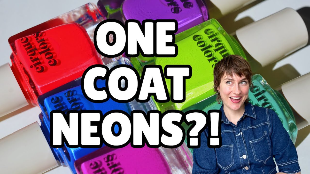 The BRIGHTEST neons! Cirque Colors 2024 Vice Neon Nail Polish Swatches ...