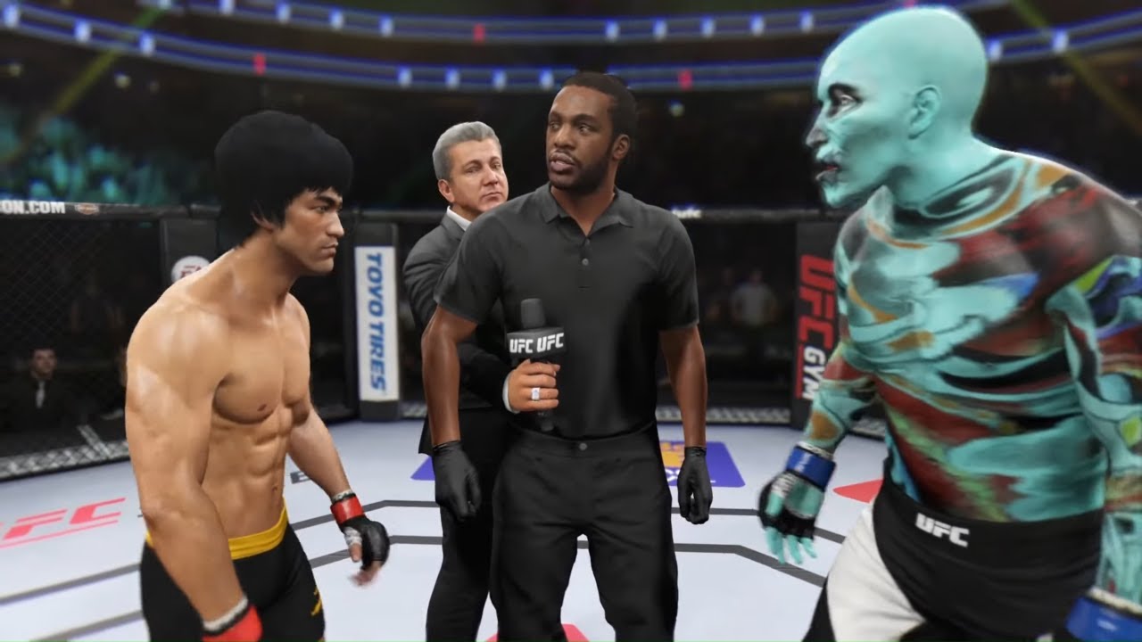 Bruce Lee vs. Skull Attack - EA Sports UFC 2 - Dragon Fights 🔥🐲 - YouTube