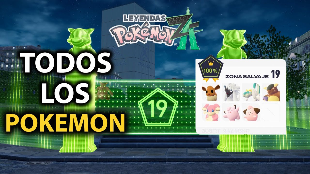 Guía Pokémon de la Zona Salvaje 19 - Leyendas Pokemon Z-A - YouTube