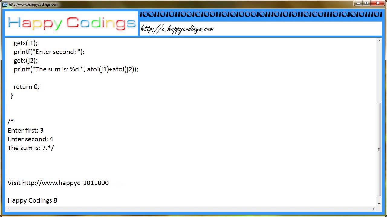 Converts The String To An Int Value C Code Example YouTube converts-the-string-to-an-int-value-c-code-example-youtube