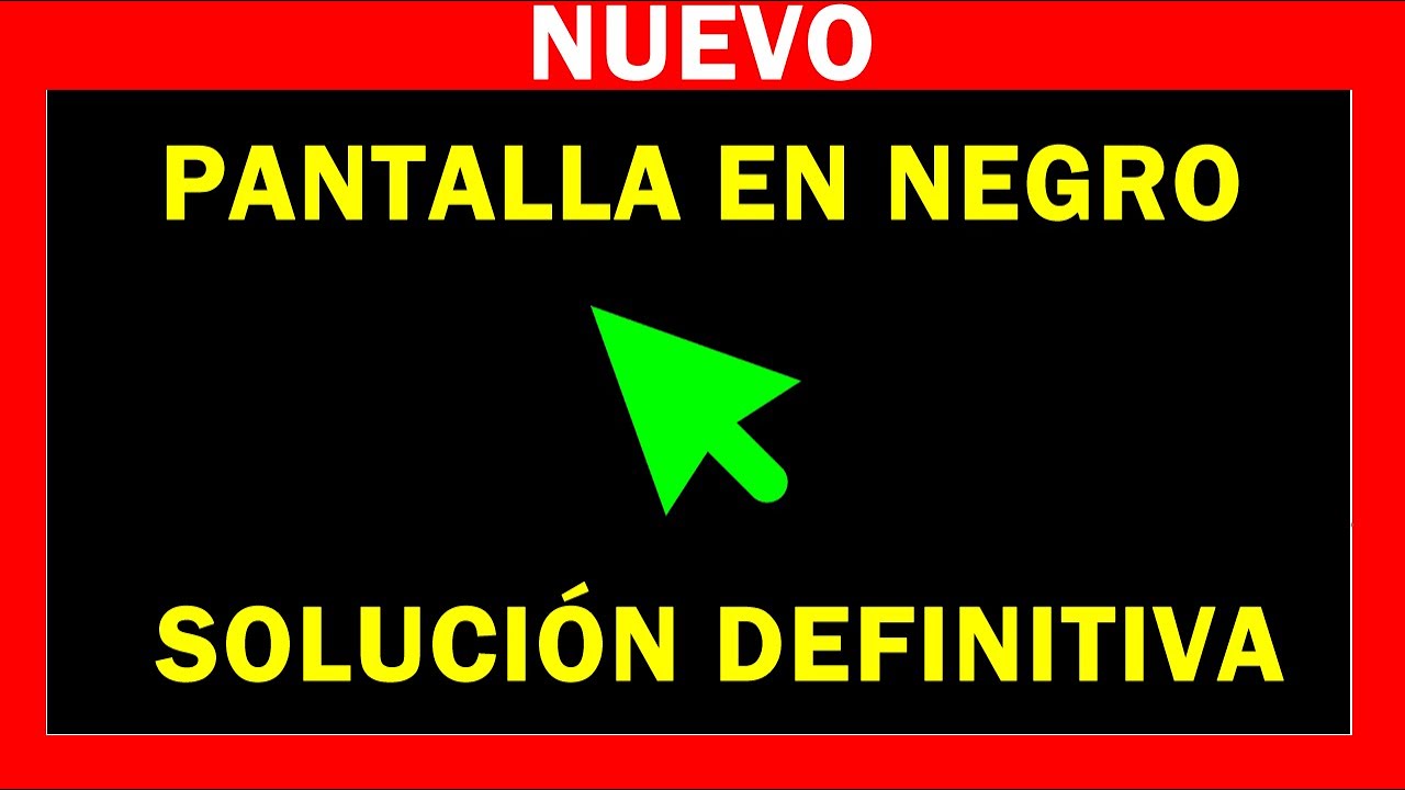 Solución 🔴 PANTALLA EN NEGRO con el CURSOR PARPADEA en Windows 11, 10 ...