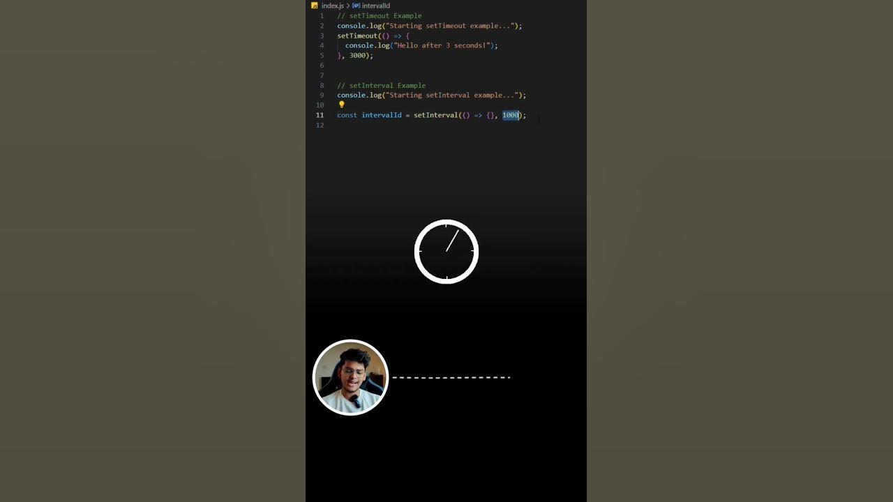 Settimeout Vs Setinterval In Javascript Javascript Interview Question Part 9 Youtube 