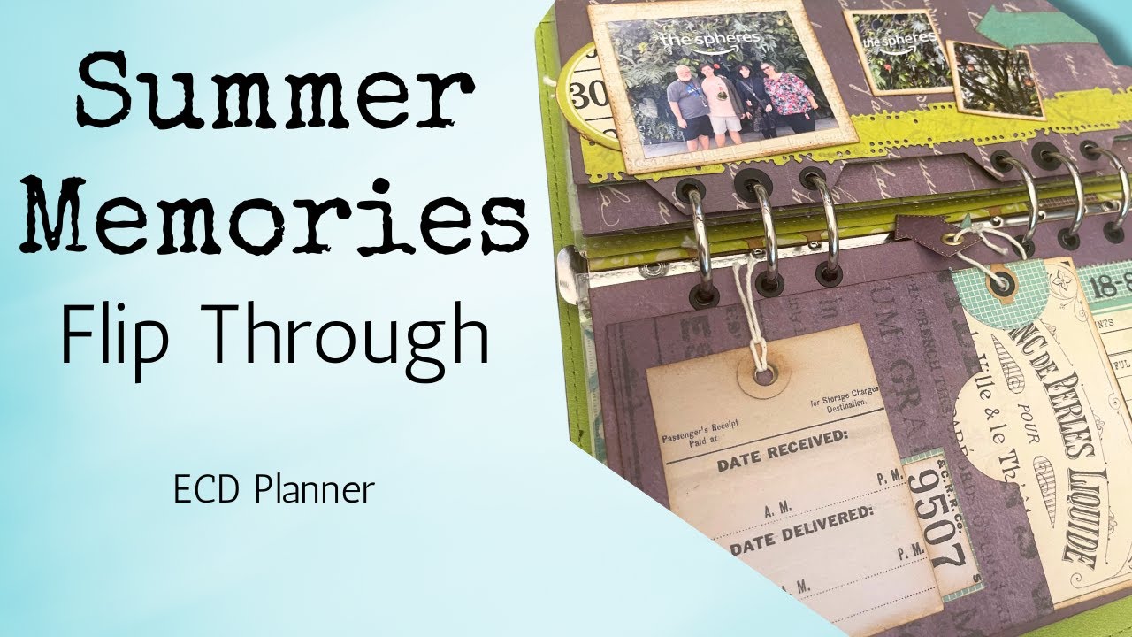 Summer Vacation ECD Journal Flip Through - YouTube