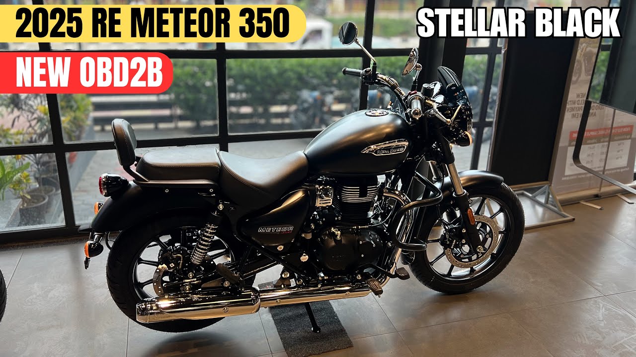 2025 Royal Enfield Meteor 350 Stellar Black Full Review ️ Price ...