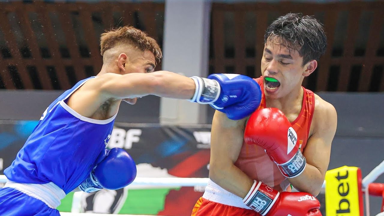 Ramón Nicanor Quiroga (ARG) vs. Bishwamitra Chongtham (IND) Strandja ...