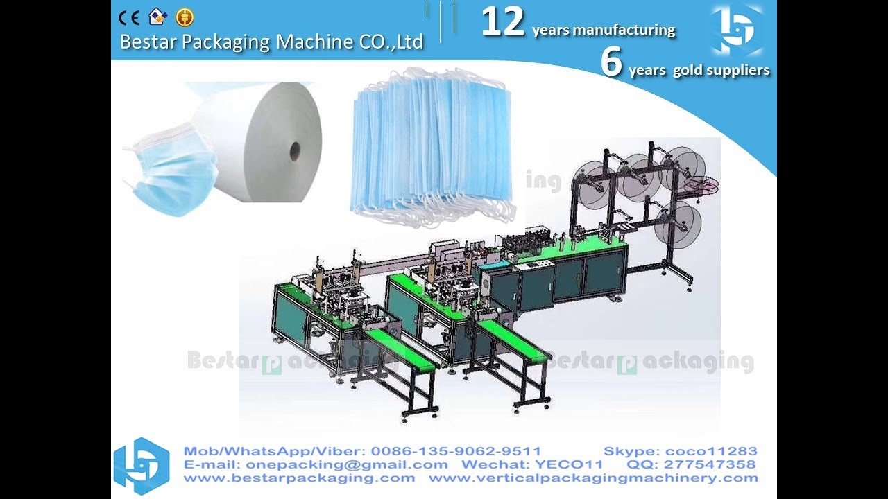 How to make disposable face mask ,suigical mask with earloop 3ply by ...