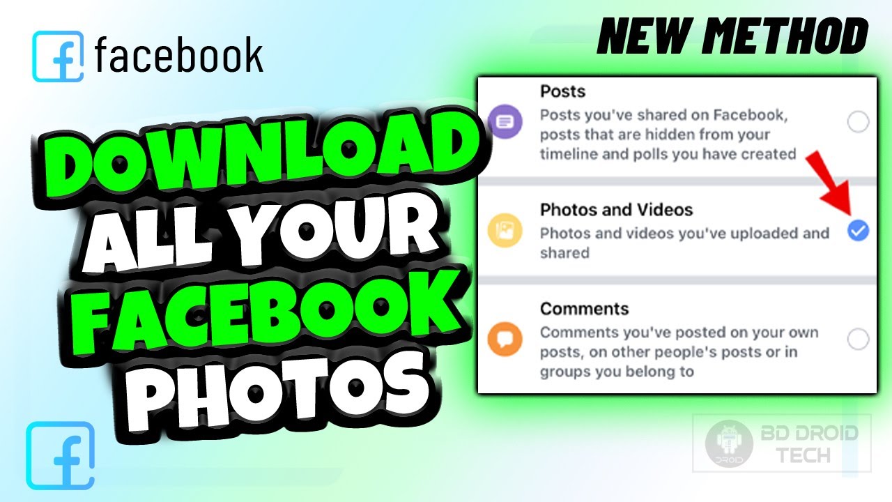 How to Download all your Facebook photos on Laptop/PC 2024 - YouTube