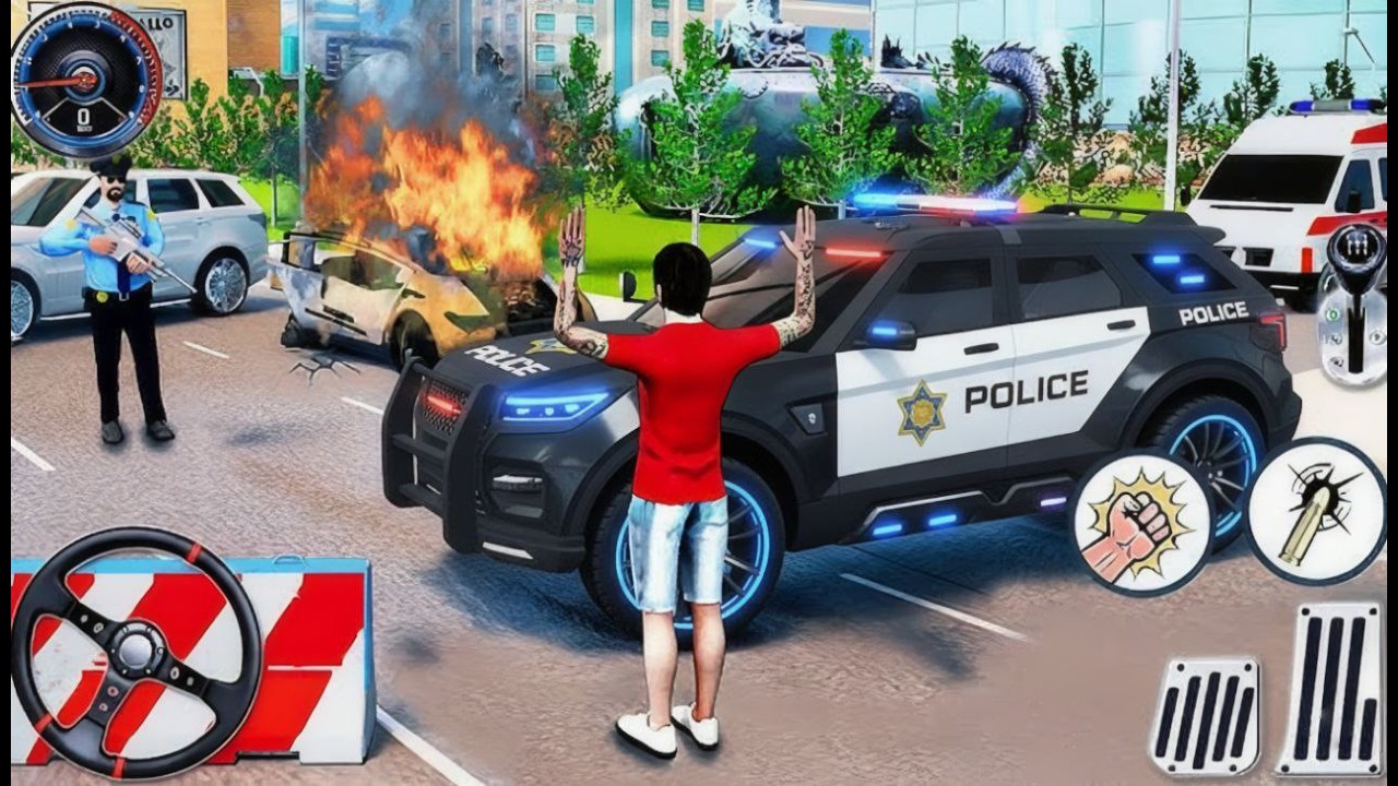 Police Car Chase Simulator 3D Game - Real Cop Car Driving 2025 ...
