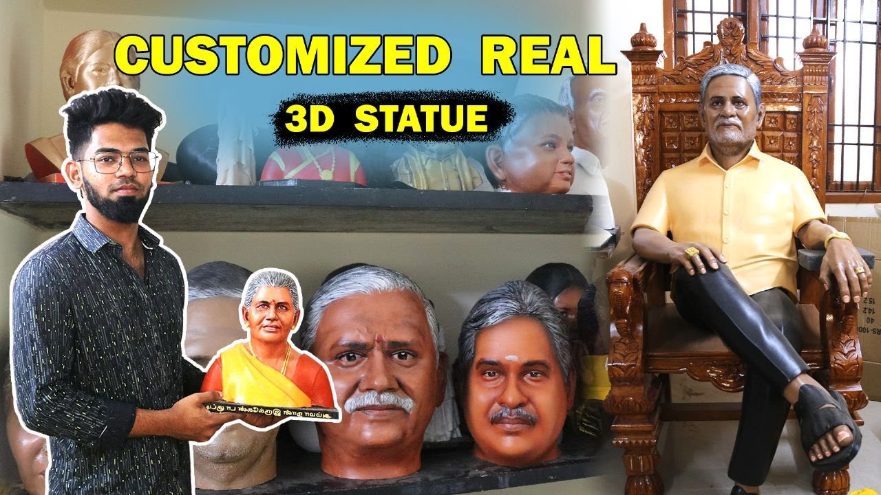 Customized Real 3D Statue @ Chennai - YouTube
