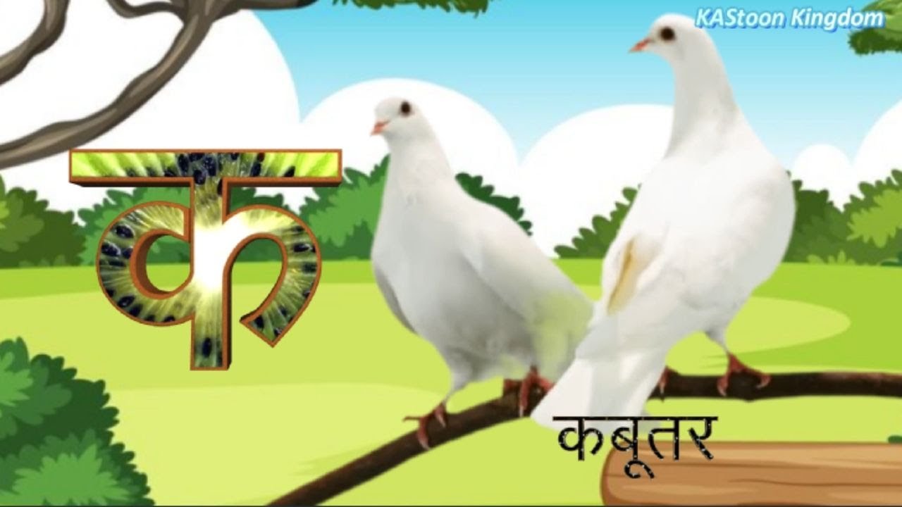 क से कबूतर - Ka Se Kabutar - Hindi Varnamala Song - Learn Hindi Letters ...