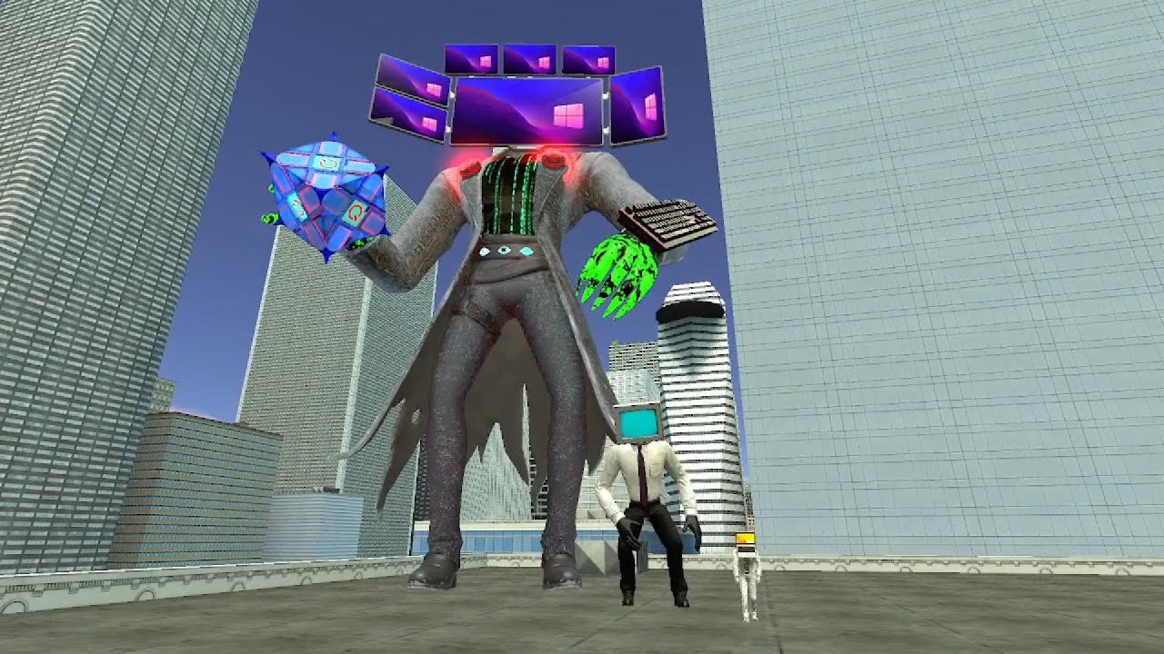 SKIBIDI PCMAN FAMILY (small, large & pcman titan) garry's mod!!! - YouTube