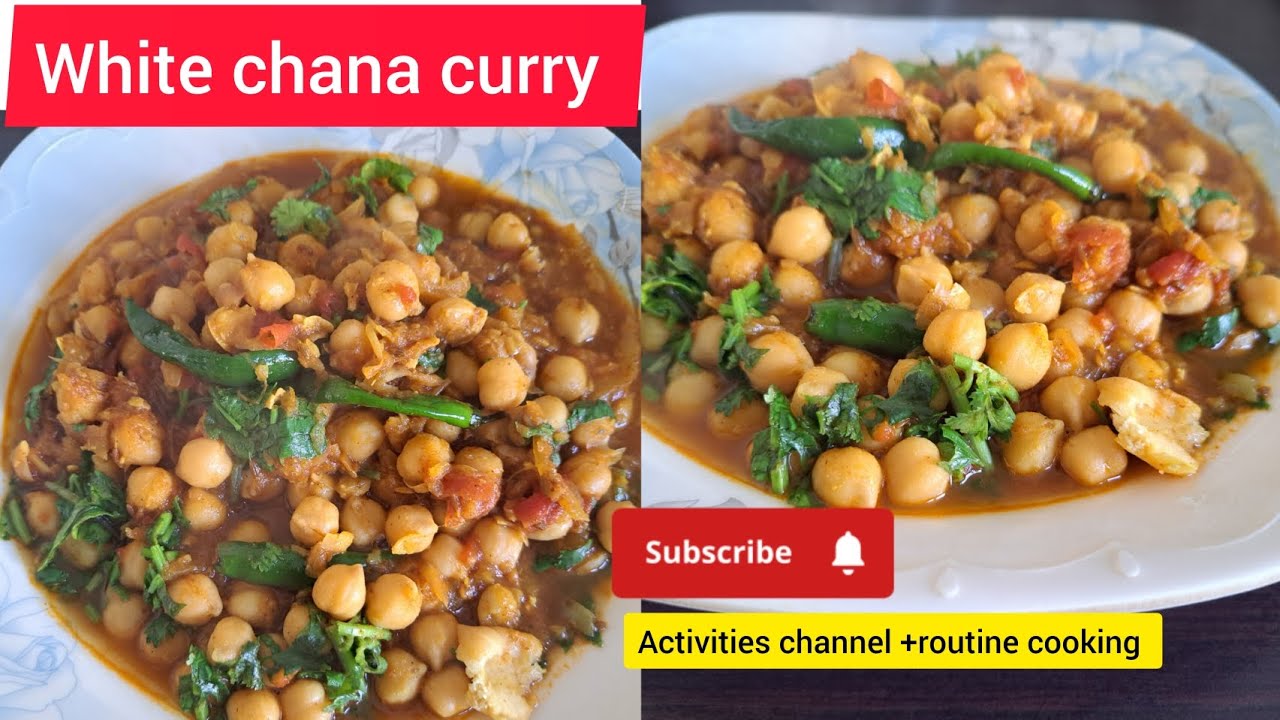 White chana curry||Chana Curry||healthy food||ROUTINE COOKING - YouTube