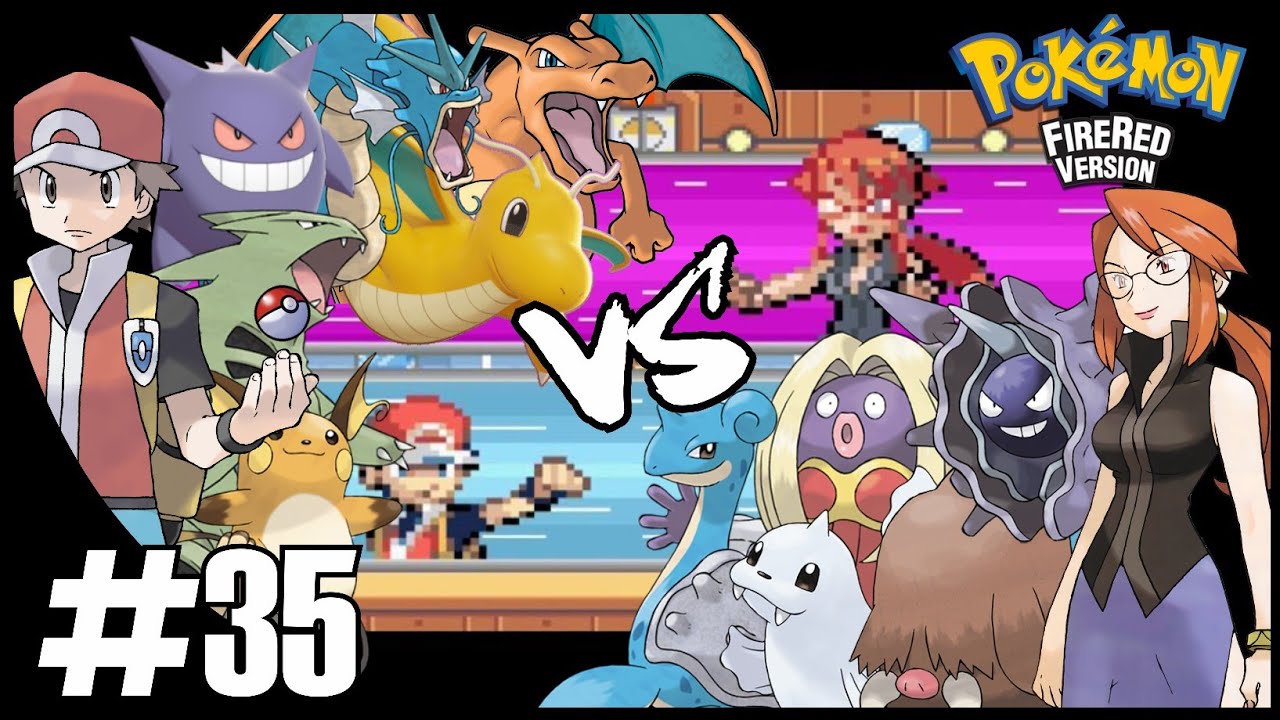Pokemon Fire Red: #35 - POKEMON LEAGUE!!! - Elite Four Lorelei (second ...