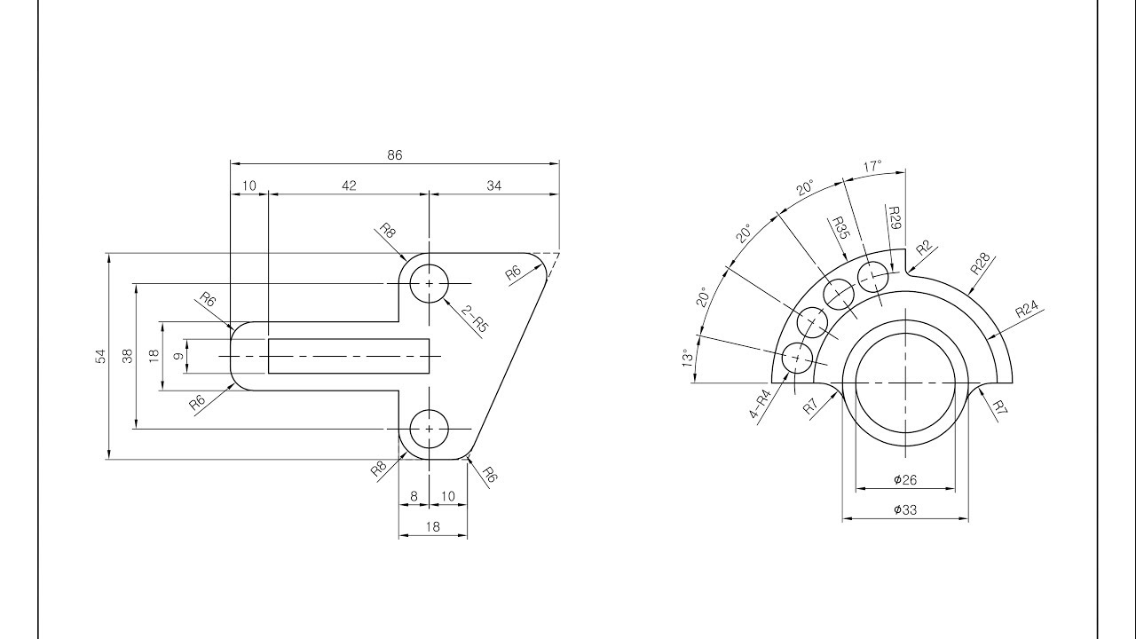 DraftSight 2017 チュートリアル 19 - YouTube