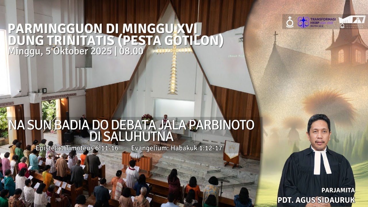 PARMINGGUON DI MINGGU XVI DUNG TRINITATIS - Minggu, 5 Oktober 2025 08. ...