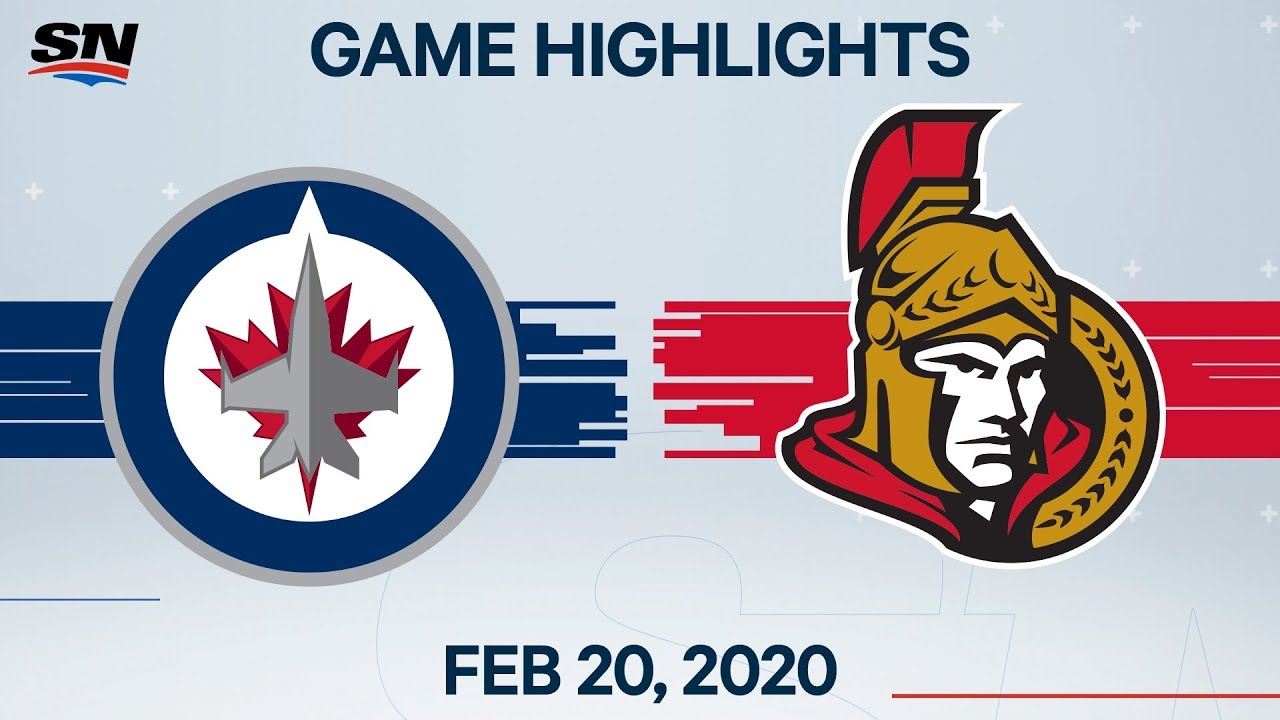 NHL Highlights | Jets vs Senators – Feb. 20, 2020 - YouTube