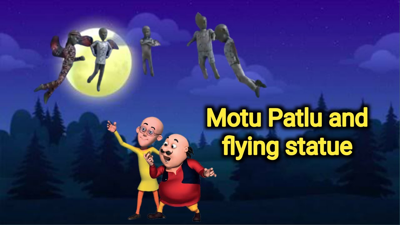 Motu patlu | Motu patlu jodi | flying statue - YouTube