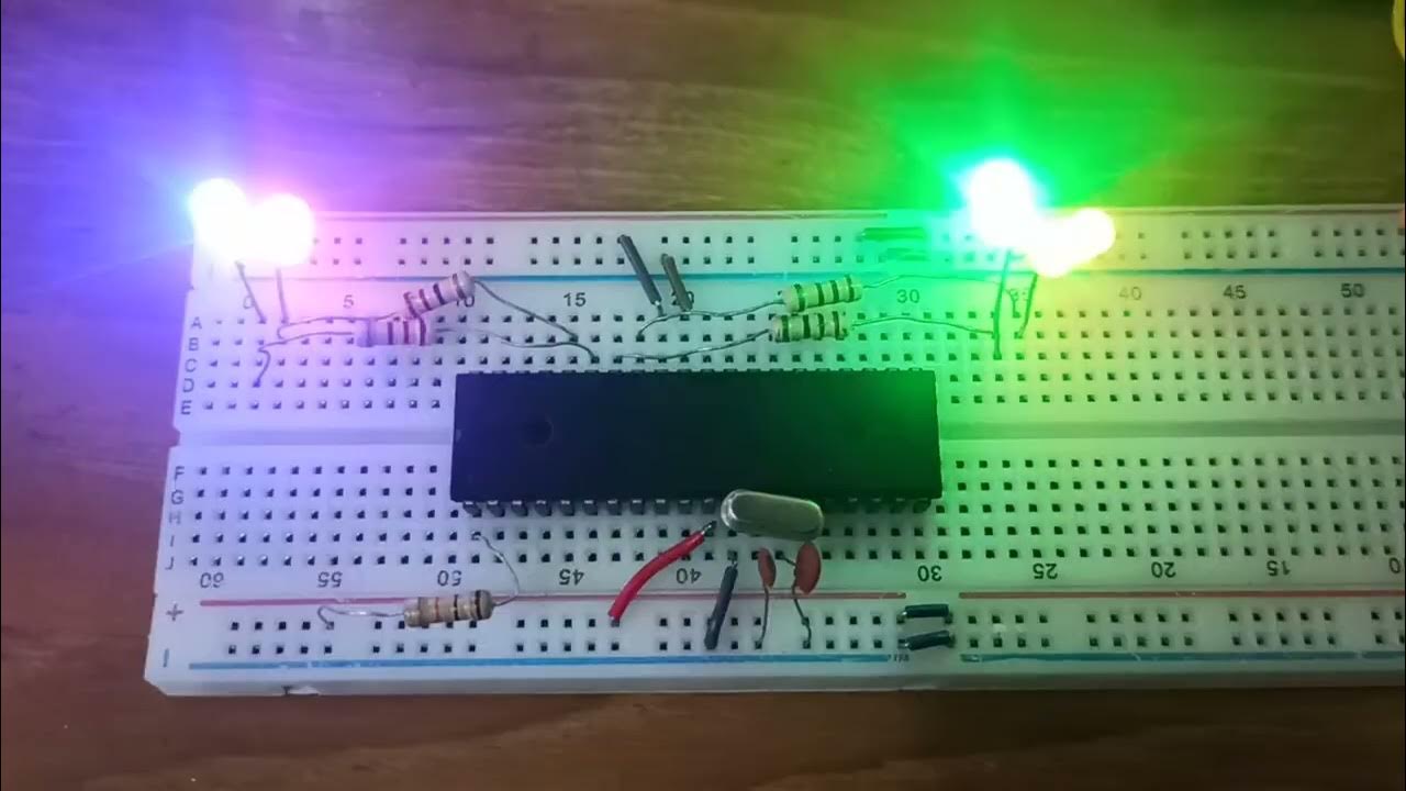 PIC16F887 - GPIO Output Demo - LED Blinking - MPLAB X IDE + XC8 ...