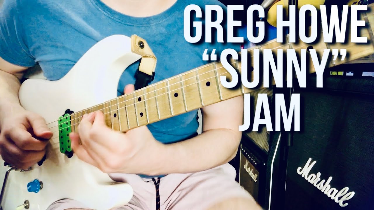 Jammin over Greg Howe’s “Sunny” backing track - YouTube