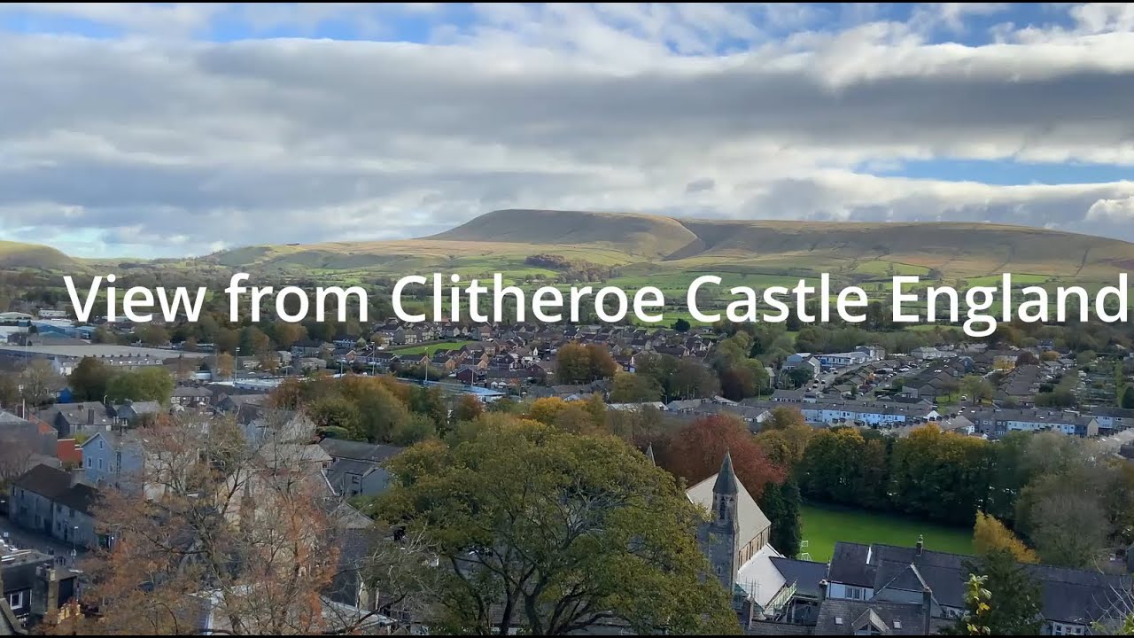 View from Clitheroe Castle, England. For nostalgia, meditation ...