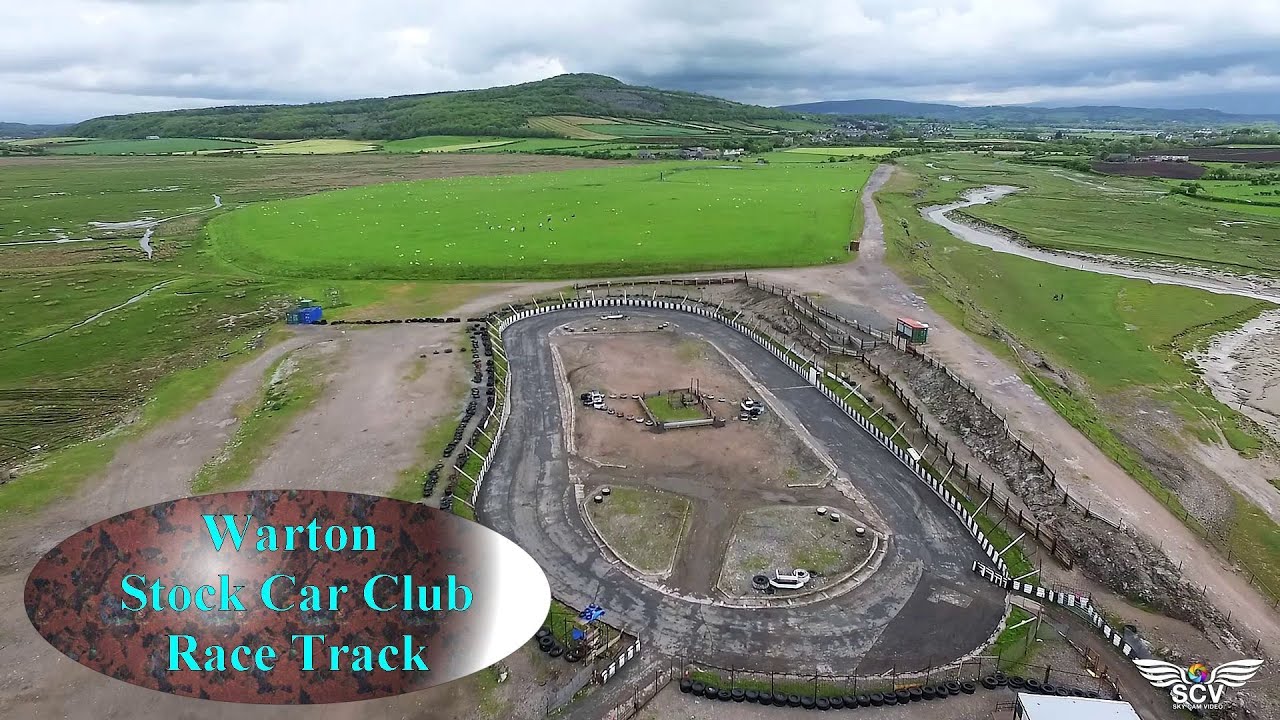 Race Track (empty)...HD Aerial Video. Warton Stock Car club... - YouTube