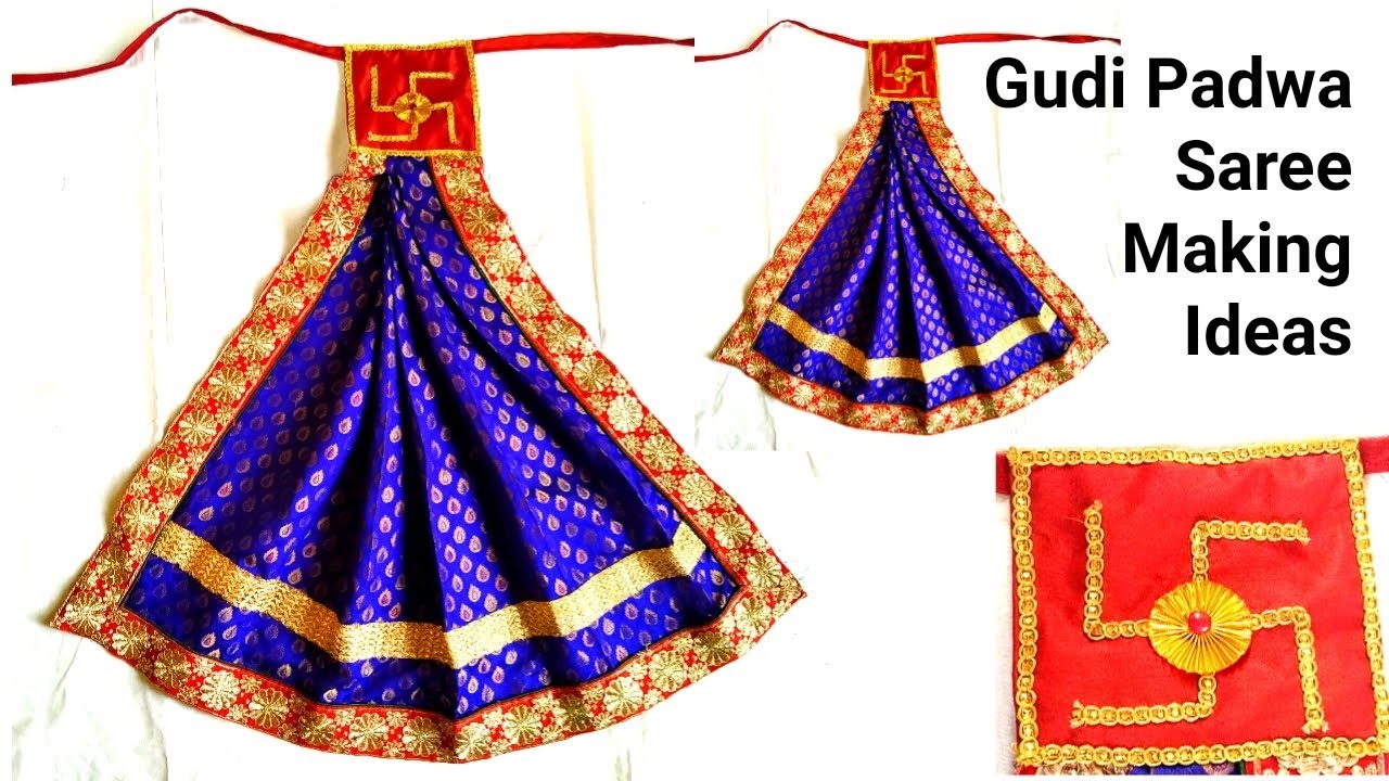 How To Stitch Gudi Padwa Readymade Saree/Gudi Saree Making Ideas/Ready ...