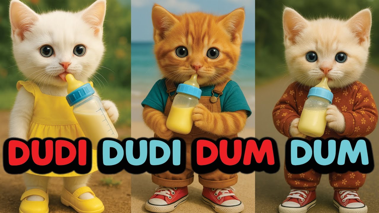 🍼👶Dudi Dudi Dam Dam| Dudidam kittens dance #dudidudidam | Compilation ...