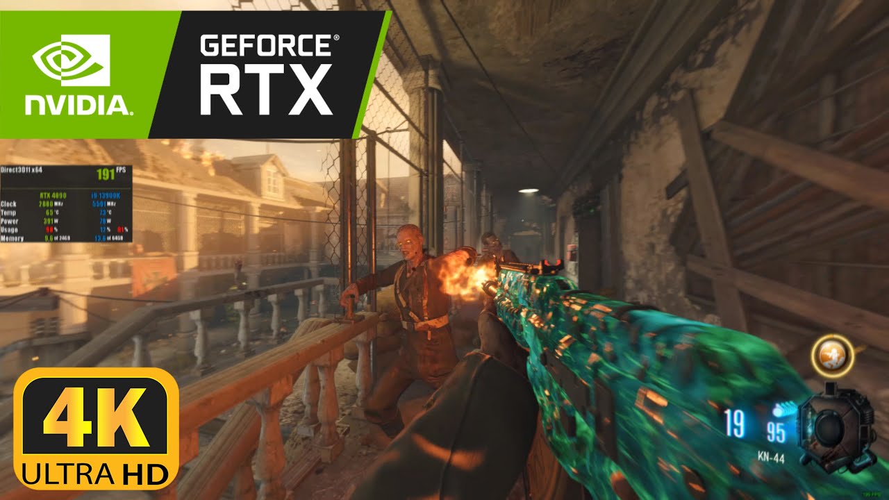 COD: Black Ops 3 Zombies - RTX 4090 + i9 13900K (4K Benchmark, Max ...