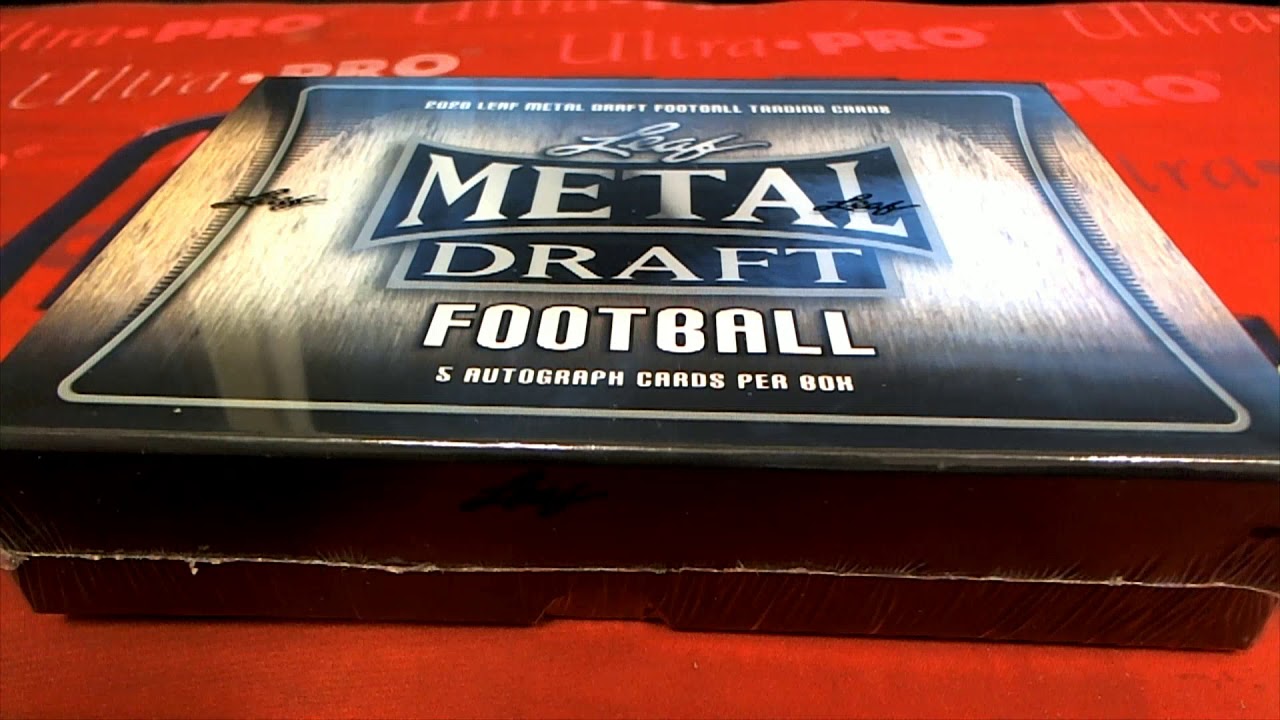 2020 Leaf Metal Draft Football Hobby Box ID 20LMDFB416 - YouTube