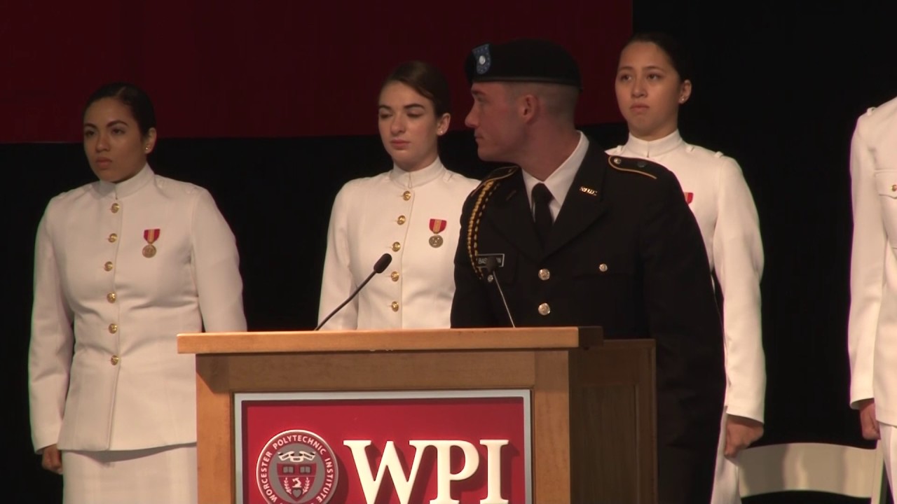 WPI Commencement 2017: ROTC Joint Service Commissioning Ceremony 2017 ...