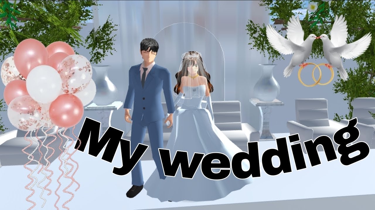 👰🏻عرسي| My wedding in Sakura👰🏻🎉 |sakura school simulator - YouTube