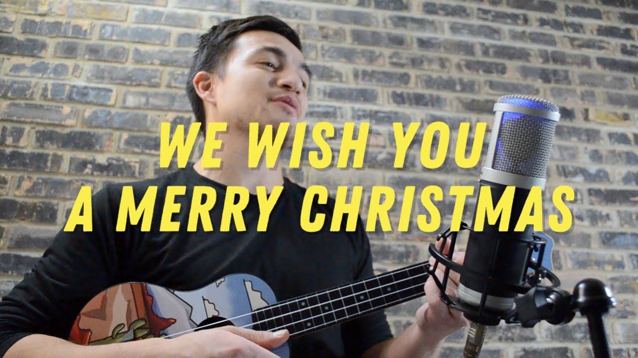 We Wish You A Merry Christmas - UKULELE COVER - Play Along - YouTube