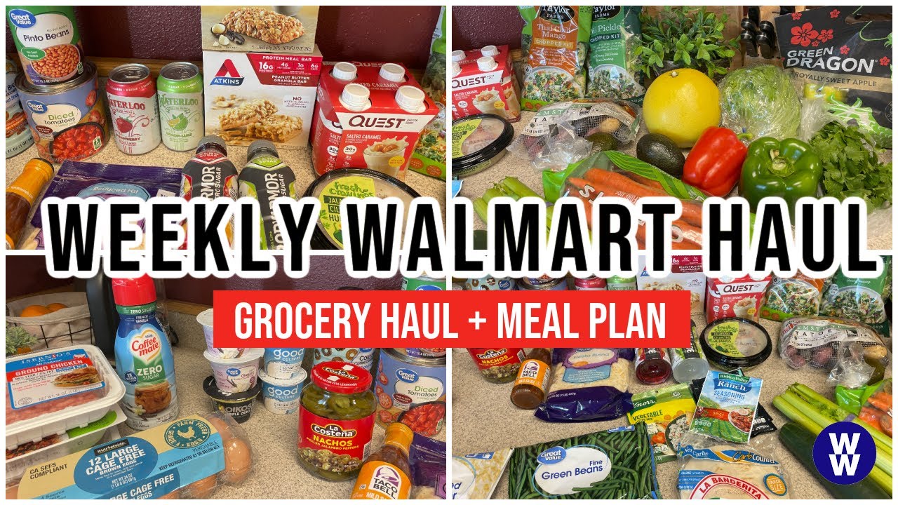 *NEW* Weekly Walmart Grocery Haul | New food finds + Meal Plan - YouTube