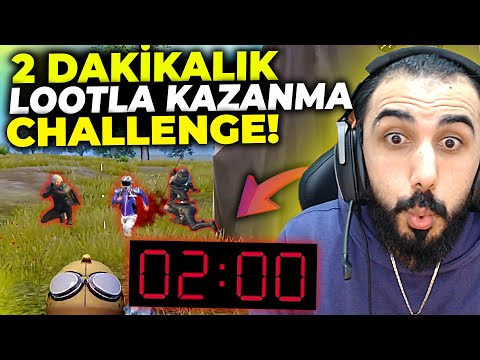 SADECE 2 DAKİKADA YAPTIĞIN LOOTLA KAZANMA CHALLENGE!! | PUBG MOBILE