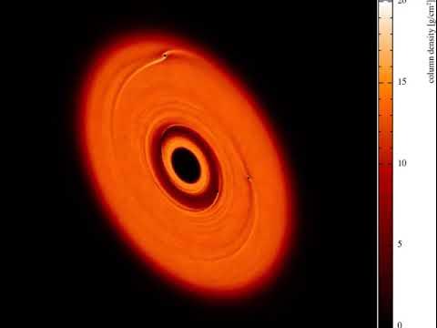 Solar System formation simulation - YouTube