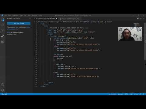 Cara membuat Web dengan menggunakan HTML, dengan menentukan bilangan ...