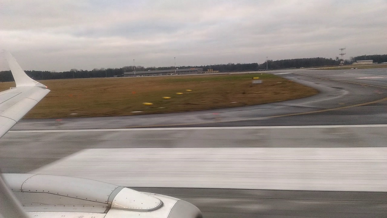 Lufthansa flight LH1357 Katowice - Frankfurt / takeoff - YouTube