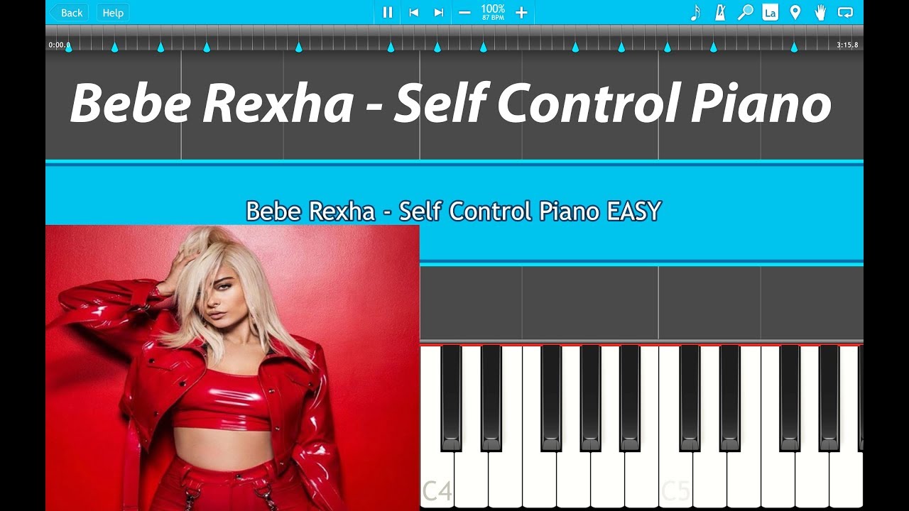 Bebe Rexha - Self Control Piano EASY (Piano Cover) - YouTube
