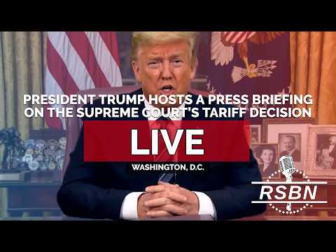 REPLAY: President Trump Hosts a Press Briefing on the Supreme Court’s Tariff Decision - 02/20/26
