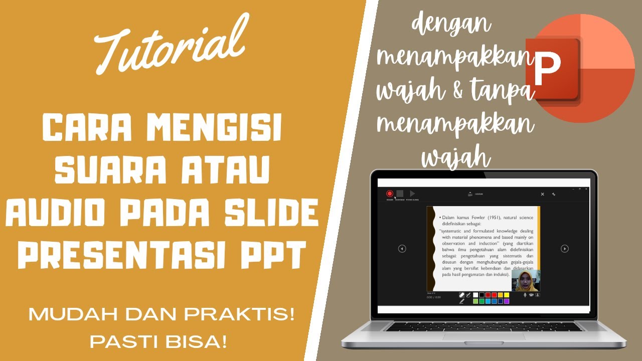 CARA MENGISI SUARA ATAU AUDIO PADA SLIDE PRESENTASI PPT || MUDAH ...